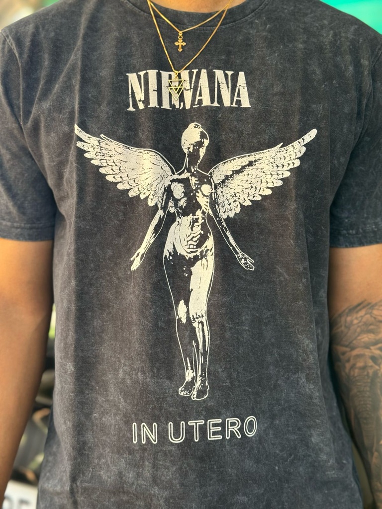 Regular fit Nirvana Vintage Tshirt black XS left | Main
